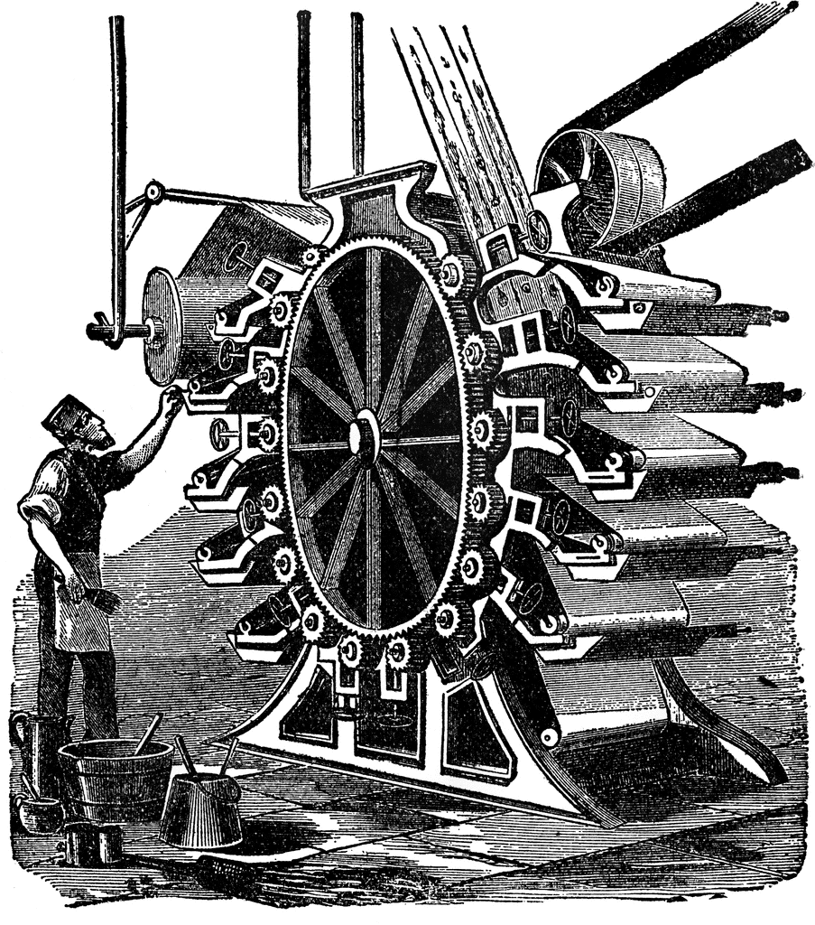 Wallpaper Printing Machine ClipArt ETC