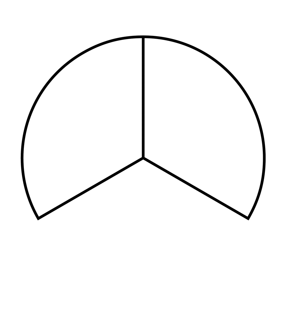 Two Thirds Of A Fraction Pie ClipArt ETC