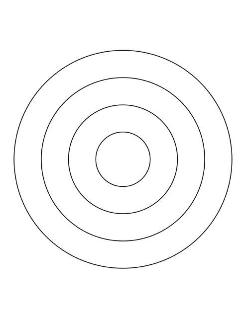 4 Concentric Circles ClipArt ETC
