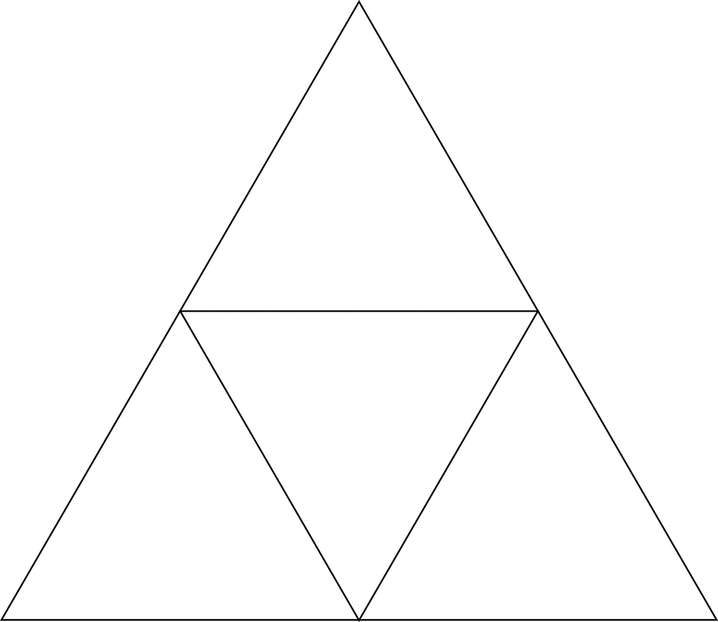 Equilateral Triangle Inscribed In An Equilateral Triangle ClipArt ETC
