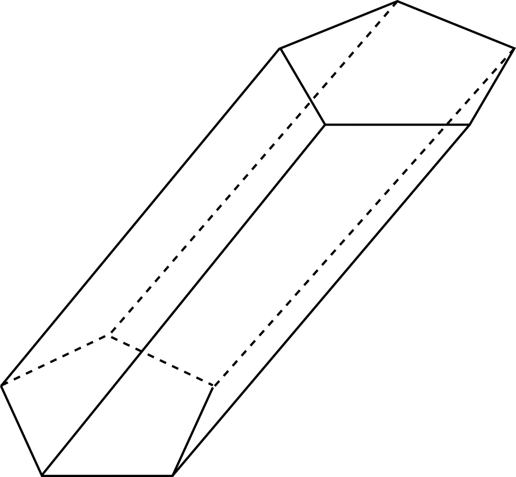 Skewed Pentagonal Prism ClipArt ETC