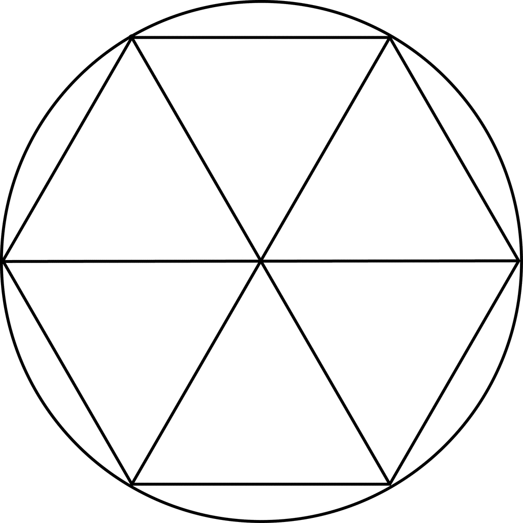 Regular Hexagon Inscribed In A Circle ClipArt ETC
