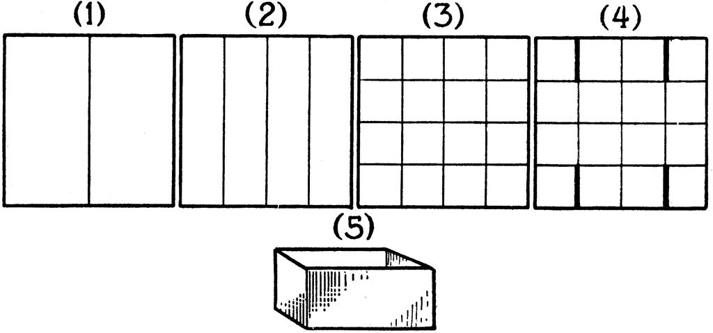Pattern To Make A Box ClipArt ETC