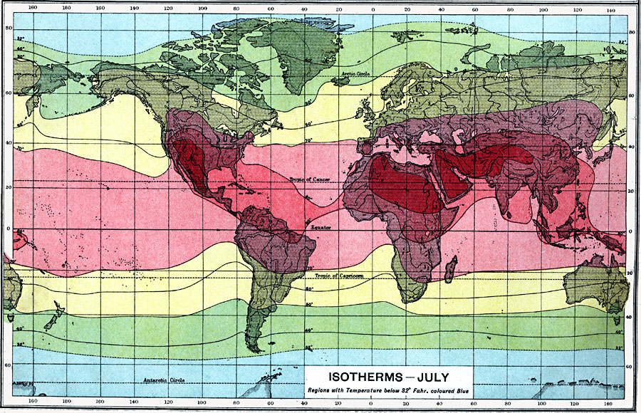 Isotherms July Isotherms July
