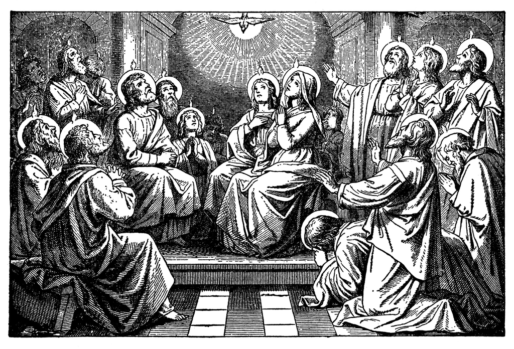 The Holy Spirit Descends On The Apostles And Disciples ClipArt ETC