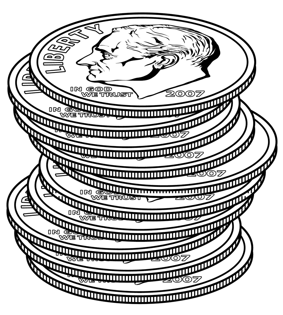Stacks Of Dimes ClipArt ETC Stacks Of Dimes ClipArt ETC