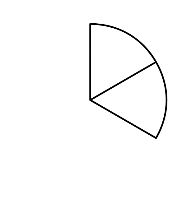 Two Sixths Of A Fraction Pie ClipArt ETC