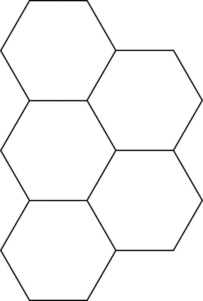 Small Hexagons For Pattern Block Set ClipArt ETC