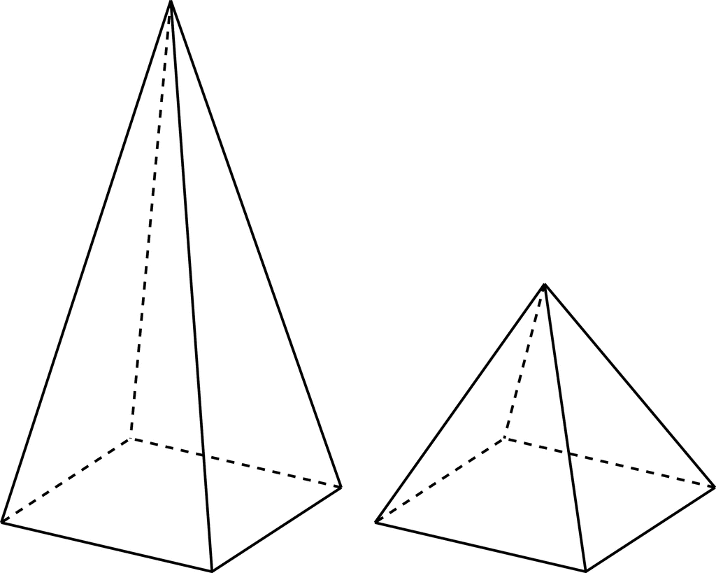 2 Right Rectangular Pyramids ClipArt ETC
