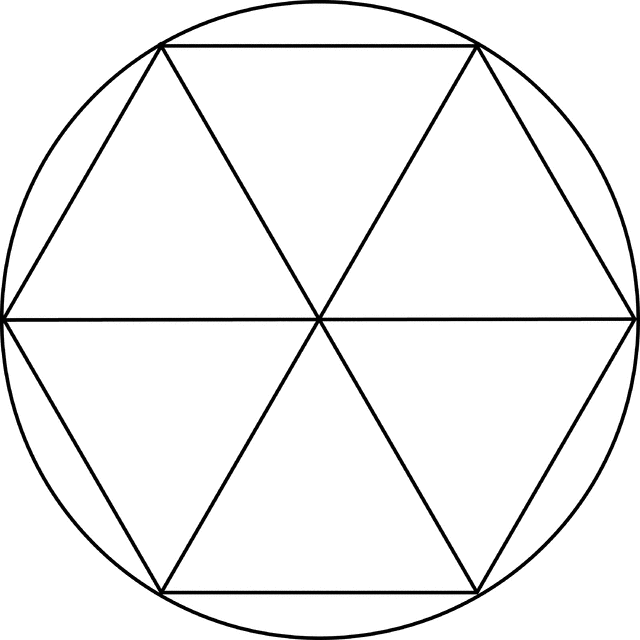 Regular Hexagon Inscribed In A Circle ClipArt ETC