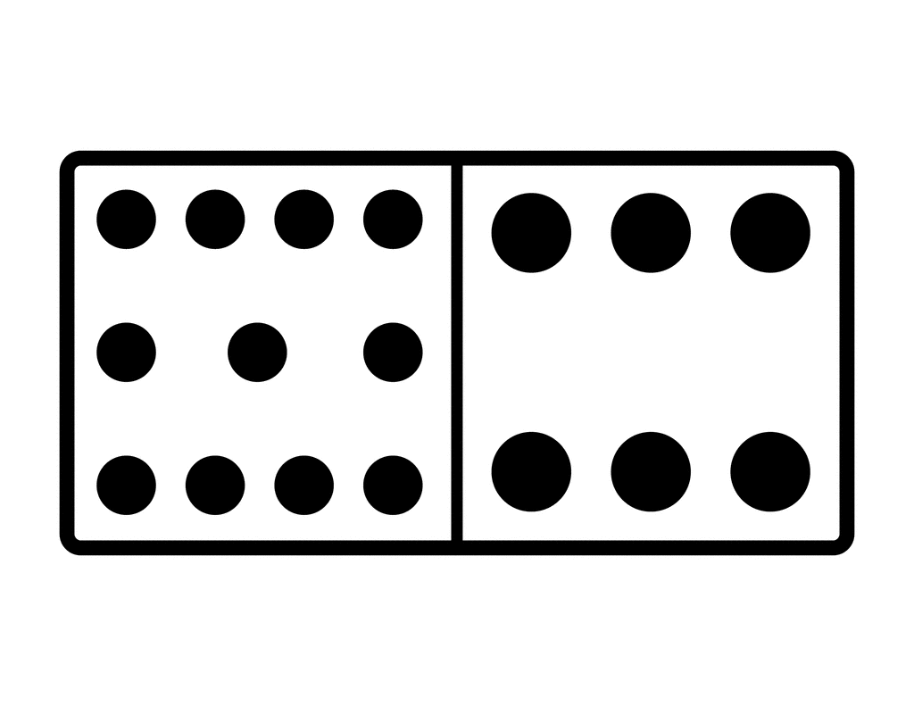 Domino With 11 Spots 6 Spots ClipArt ETC