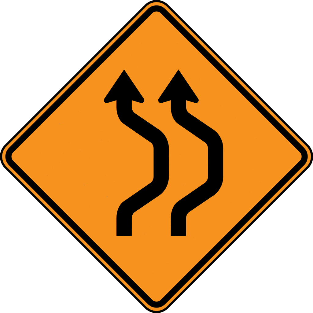 Double Reverse Curve Color ClipArt ETC