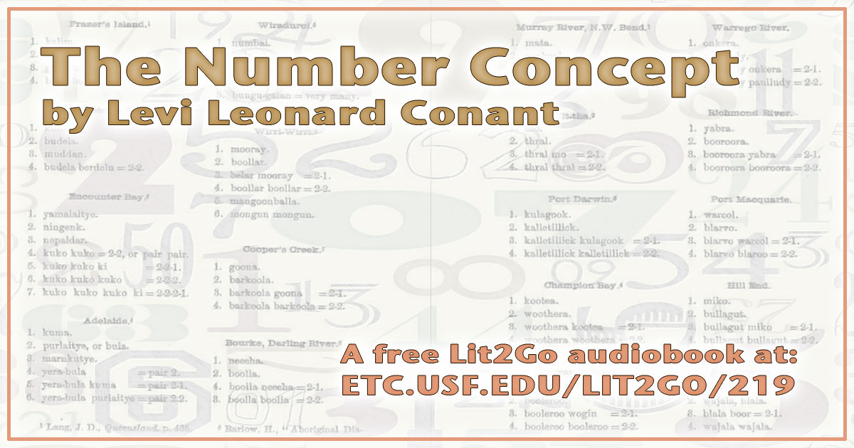The Number Concept | Levi Leonard Conant, Ph. D. | Lit2Go ETC